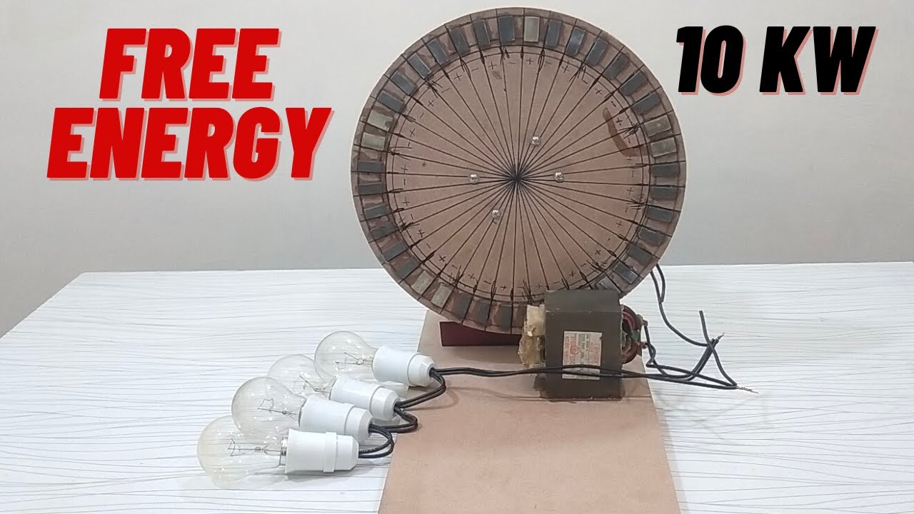 How To Make Diy 10 KW Free Energy Generator with 40 magnets at home ...