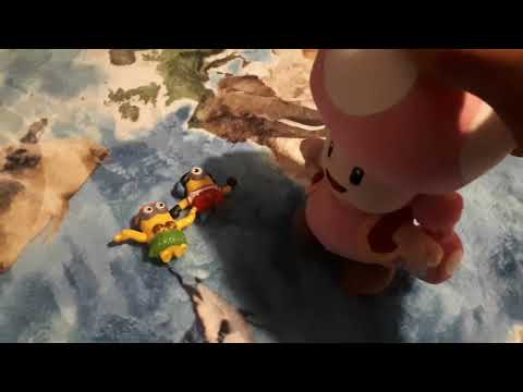 The giant toadette from the minions adventure