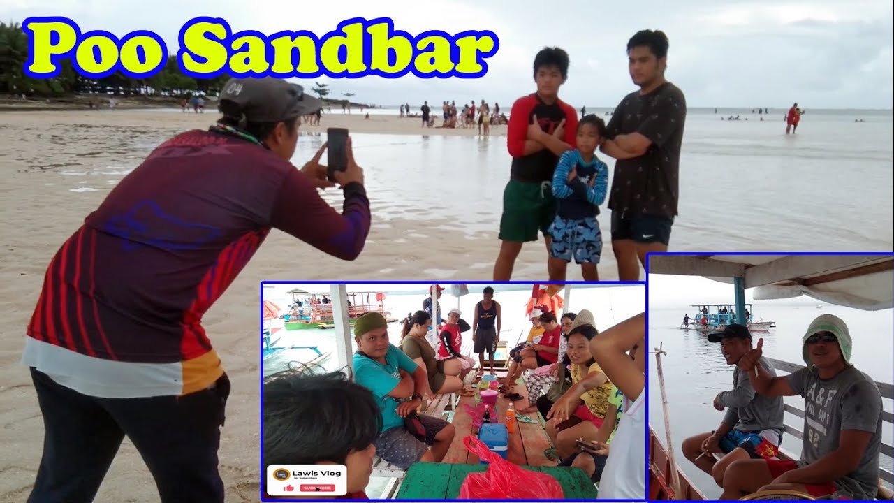 Poo Sandbar | maraming tourista pag holy week - YouTube