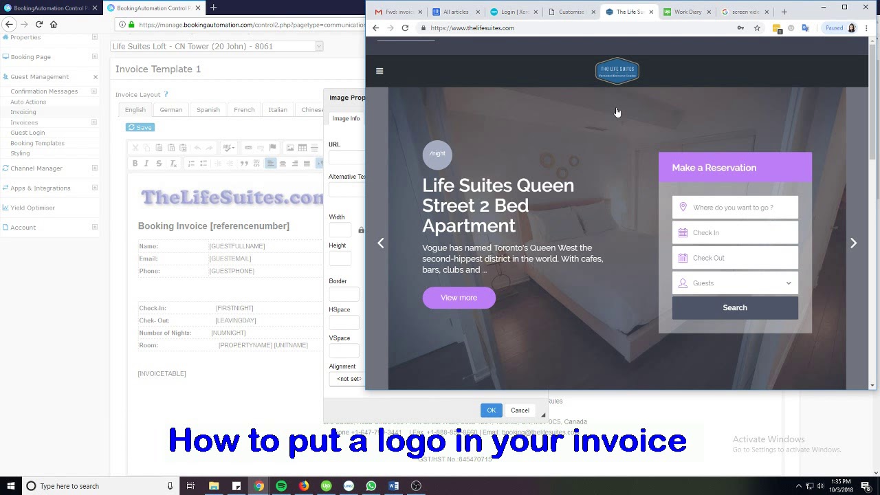 How to Customize an Invoice Template - YouTube