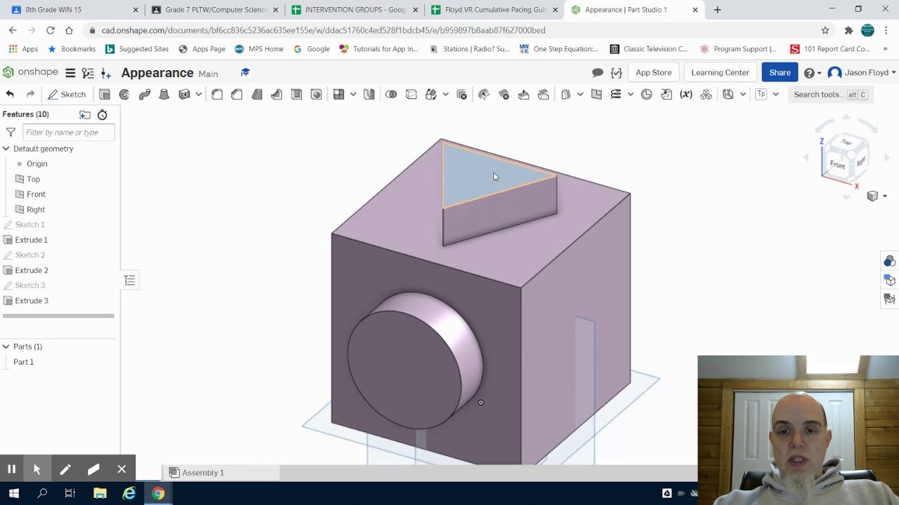 Coloring Parts in OnShape PLTW - YouTube
