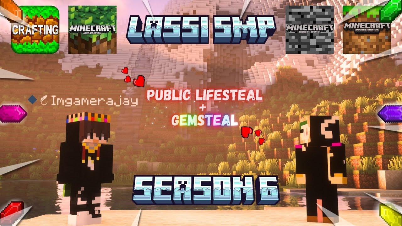 PUBLIC LIFESTEAL SMP FOR EVERYONE CRAFTING AND BUILDING,PE,JAVA,BEDROCK ...