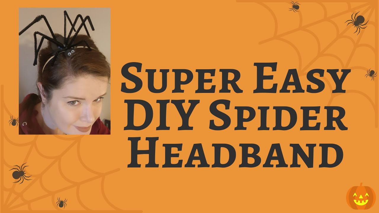 DIY HALLOWEEN SPIDER HEADBAND TUTORIAL - YouTube