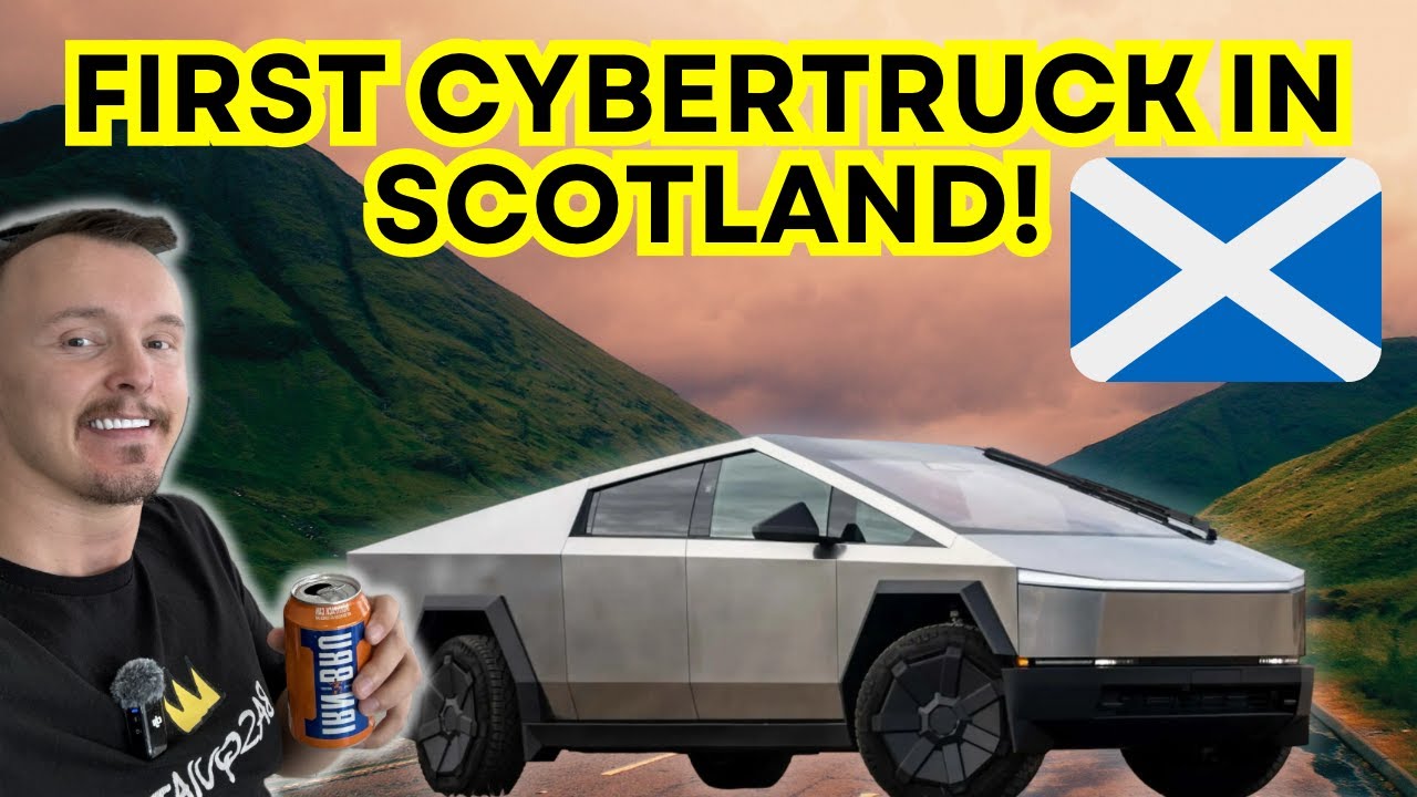 Tesla CyberTruck arrives in Scotland! Exclusive first look - YouTube