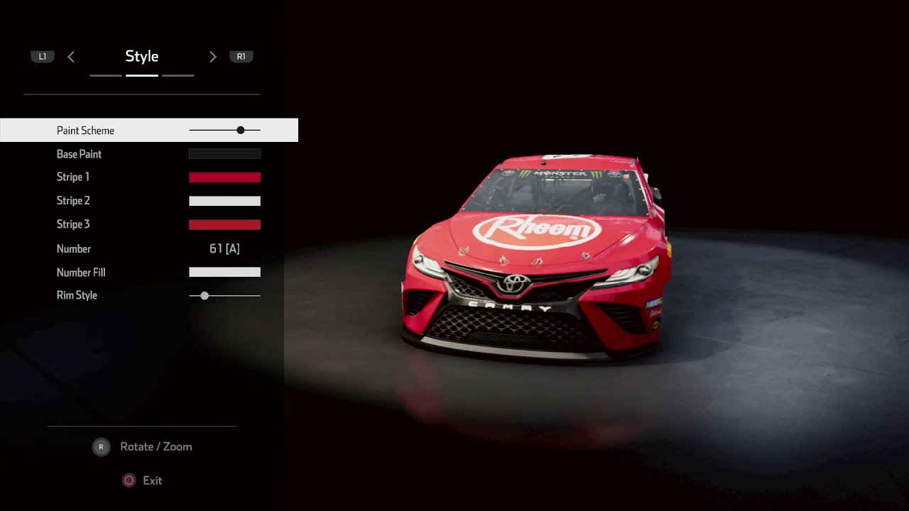 NASCAR Heat 4 Sponsors, Schemes, Tires and Numbers - YouTube