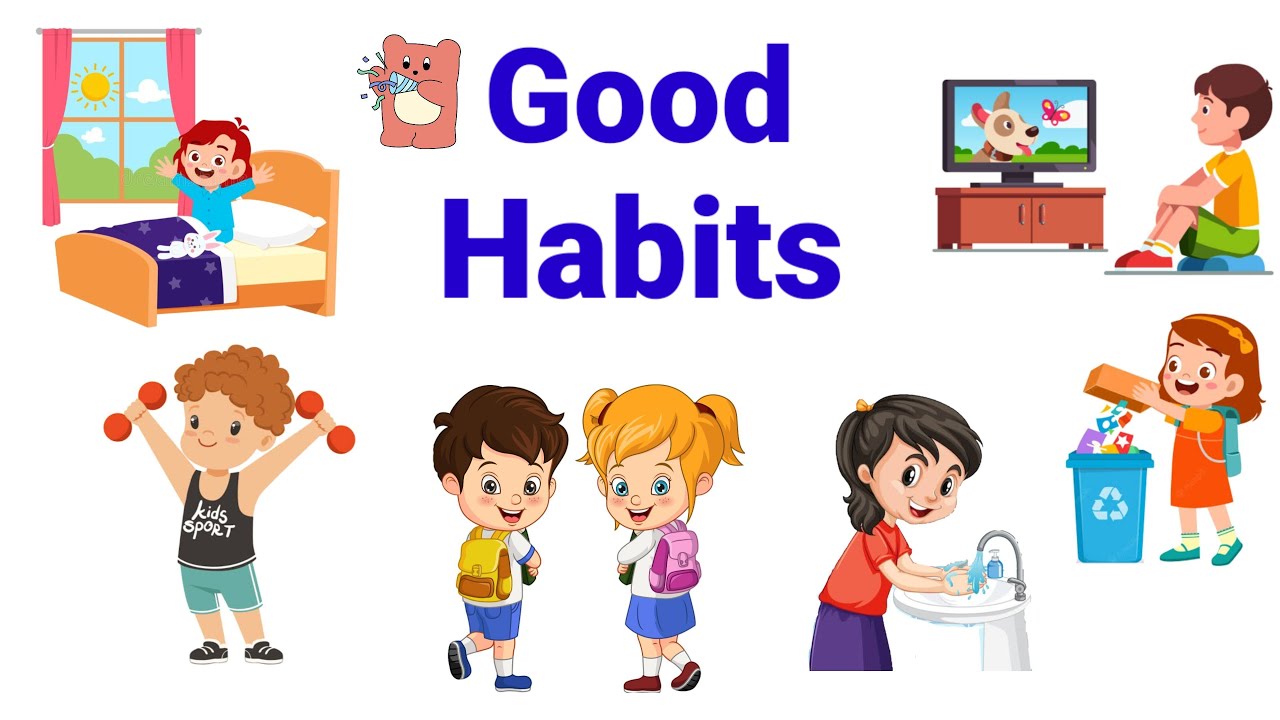 Good habits for kids l Good Manners for kids l 10 lines on Good habits ...