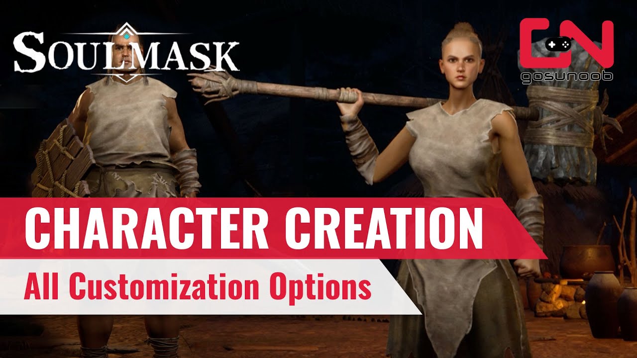 Soulmask Character Creation Male & Female Customization Options - YouTube