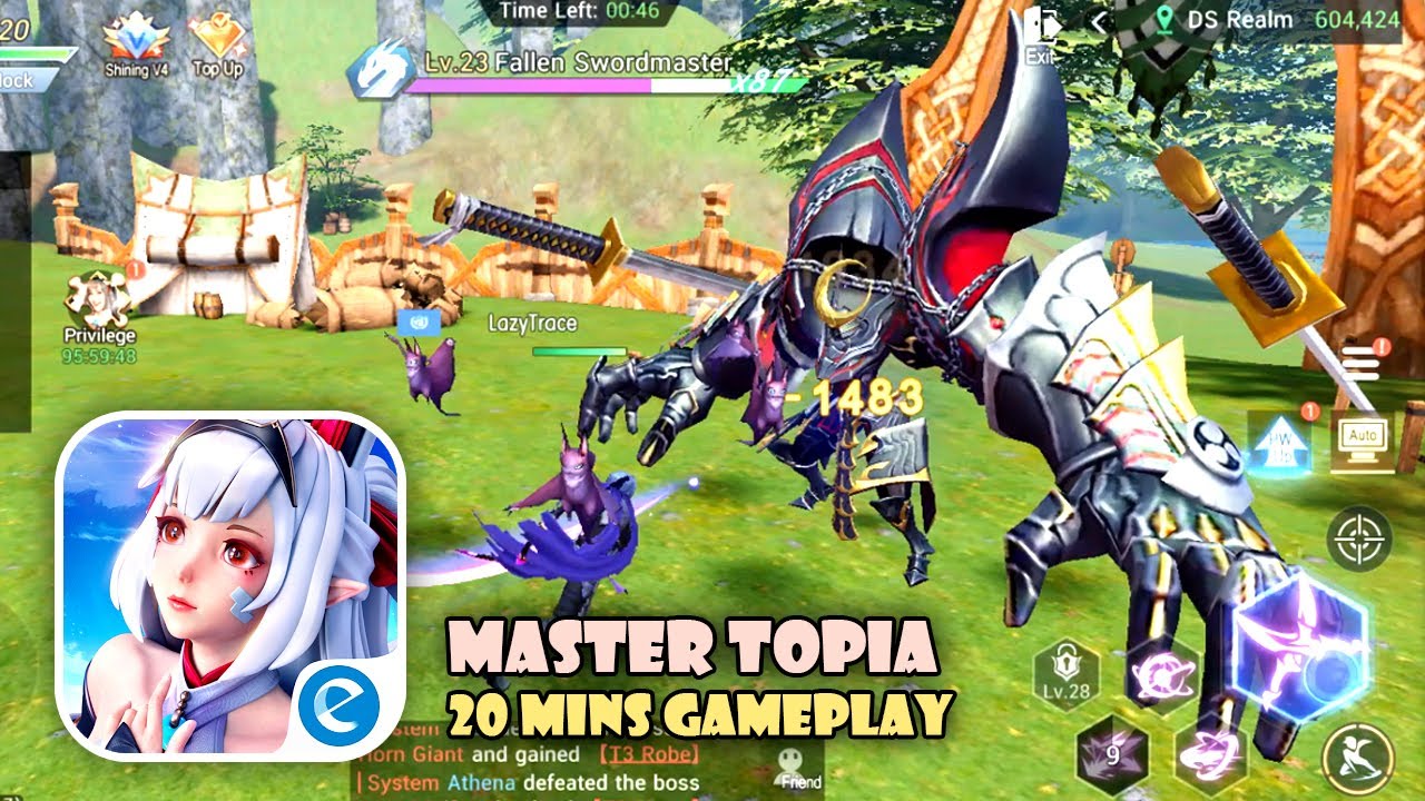 Master Topia (MMORPG) | 20 Mins Android Gameplay - YouTube