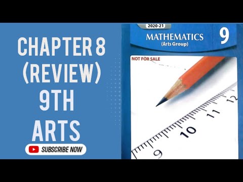 Review Exercise Chapter 8 9th class Arts Math | Chapter 8 Review Exercise 9th Class Math 👍 - YouTube
