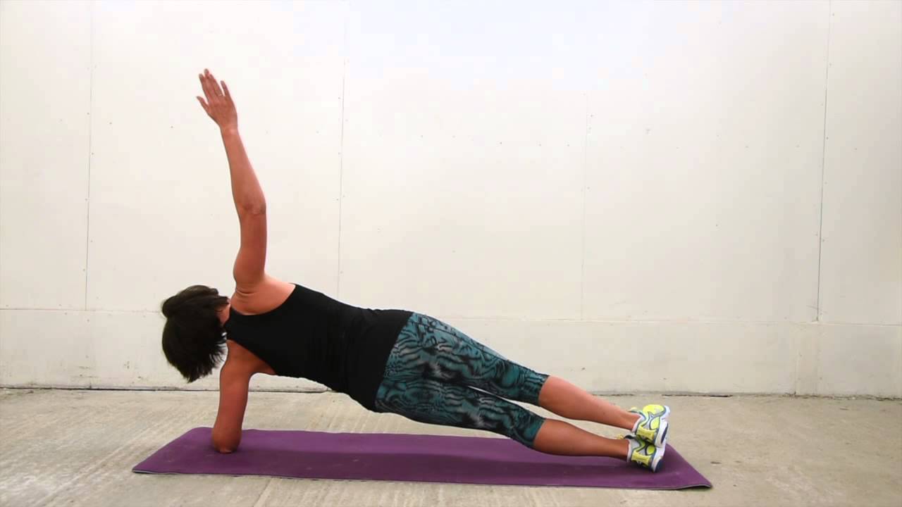 YG-0116 side plank with reach under - YouTube