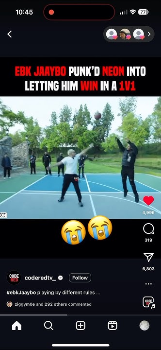 EBK JAAYBO BULLIED N3ON INTO LETTING HIM WIN IN A 1V1😭#hoops #basketball #neon #stream #twitch # ...