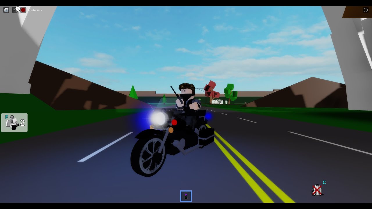 Working as a motor officer in Roblox Brookhaven (road to 200 subs ...