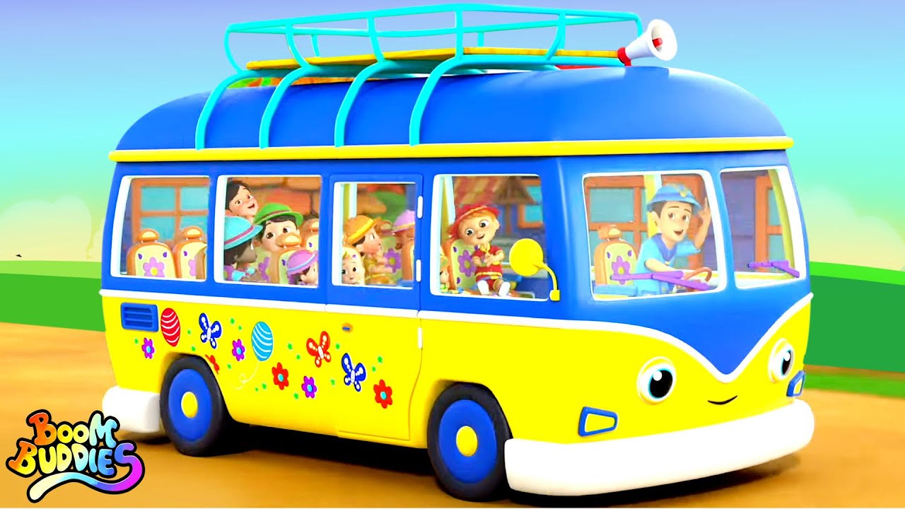 Wheels On The Bus Going To The Camp, Fun Ride for Kids by Boom Buddies - YouTube