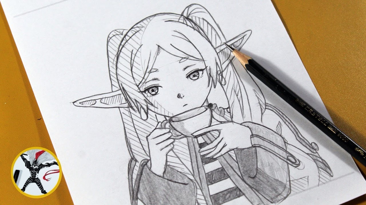 How to Draw Frieren Step by Step – Easy Sousou no Frieren Drawing ...