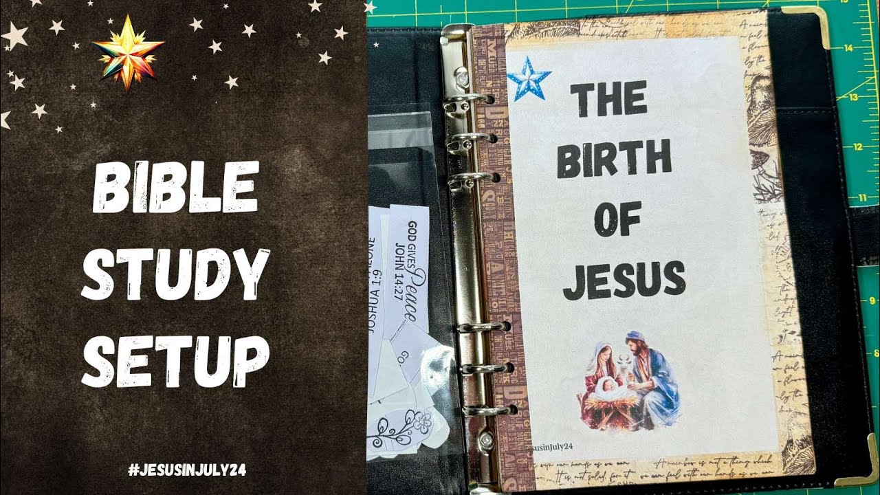 #jesusinjuly24 - Bible Study Journal Setup - YouTube