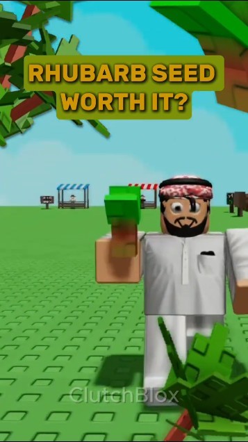 RHUBARB SEED IN ROBLOX GROW A GARDEN - YouTube