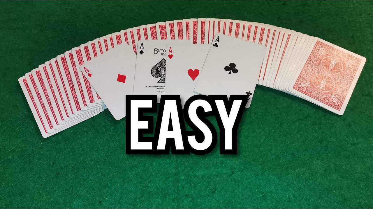 Easy Aces production card trick. - YouTube