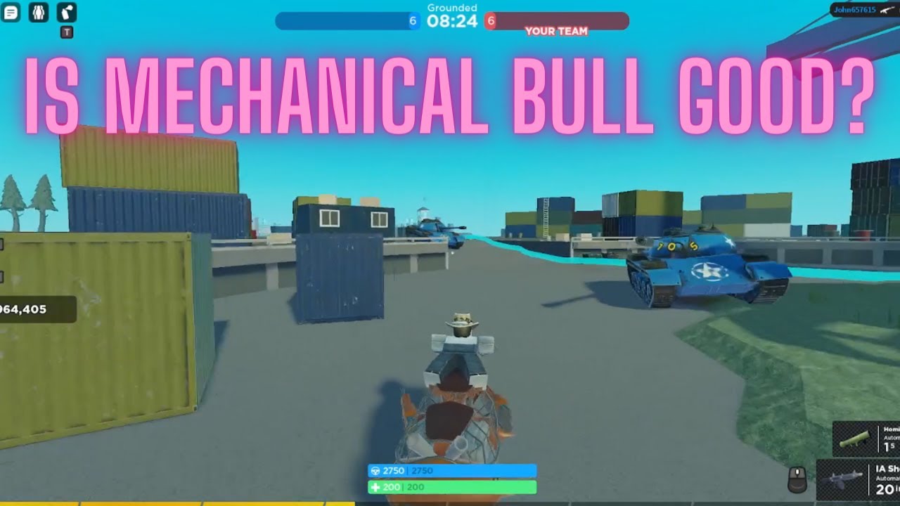 HOW GOOD IS THE MECHANICAL BULL? | Base Battles (Roblox) - YouTube