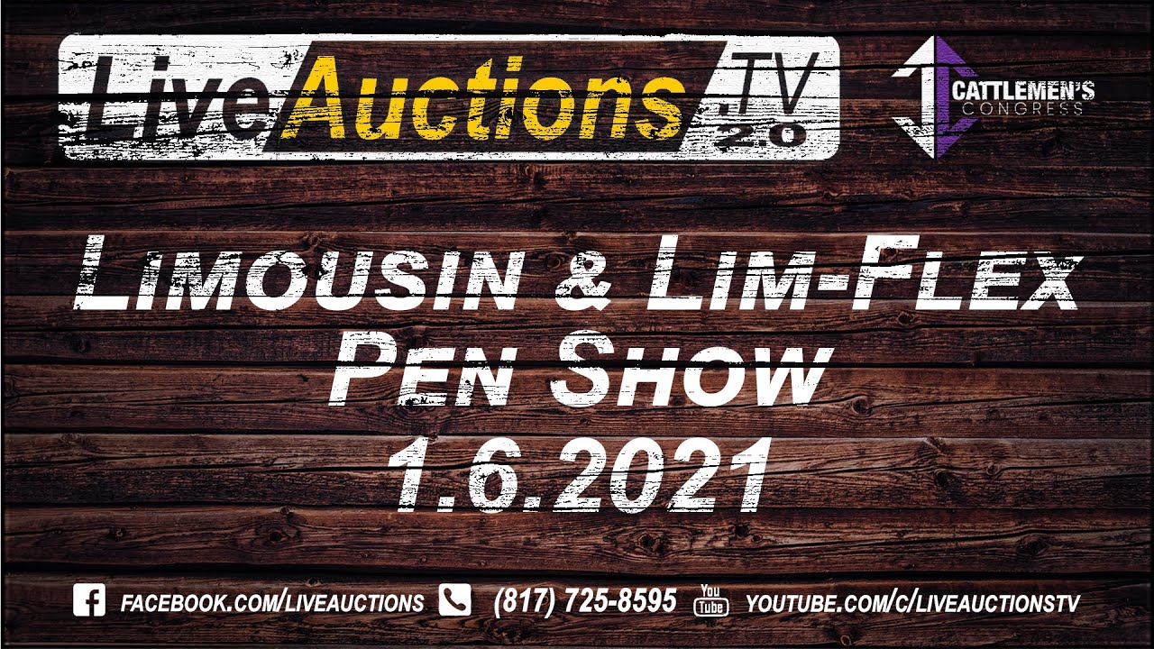 Cattlemen's Congress - Limousin & Lim Flex Pen Show 1/6/2021 - YouTube