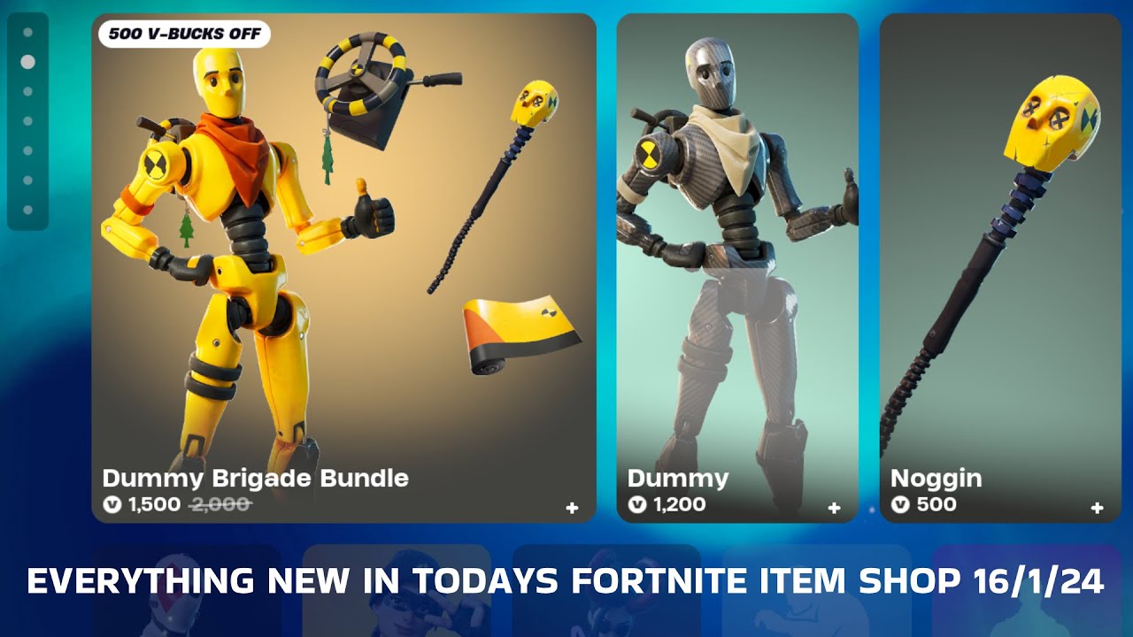 Everything new in todays Fortnite Item Shop 16/1/24 - YouTube