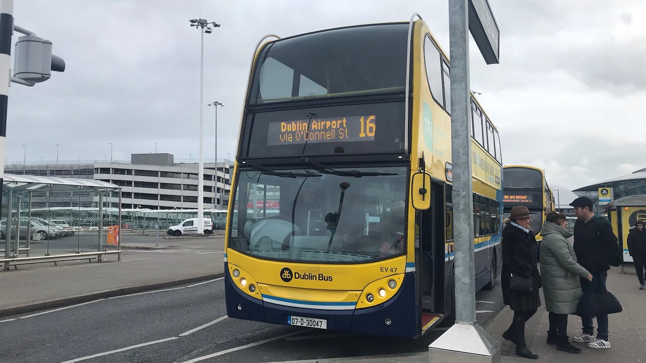 Dublin Bus | Route 16 to Dublin Airport | Enviro 400 Volvo B9TL | EV47 ...