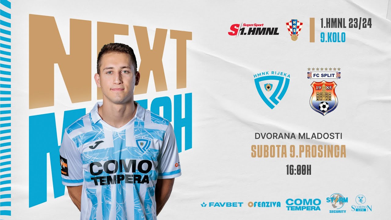 HMNK Rijeka - FC Split / 1.HMNL - 9.kolo / 9.12.2023. @LIVE - YouTube