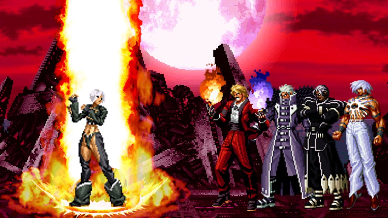 [KOF Mugen] Shira-Angel Vs Super KOF Bosses - YouTube