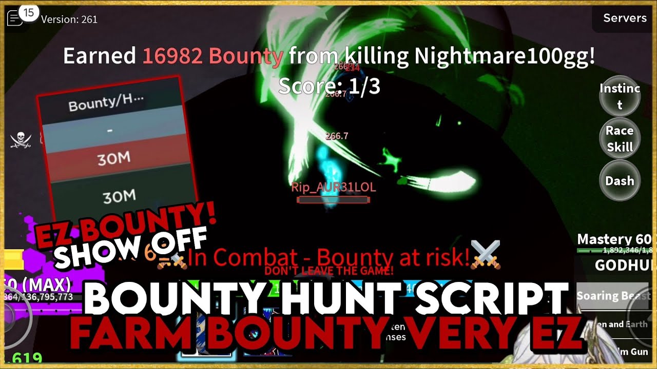 Blox Fruits AUTO BOUNTY HUNT Script! | Bounty Hunt Easily Using This ...