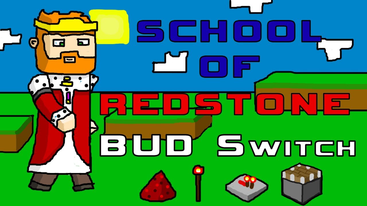 ZONOCraft School of Redstone Lesson 14 - BUD Switch - YouTube