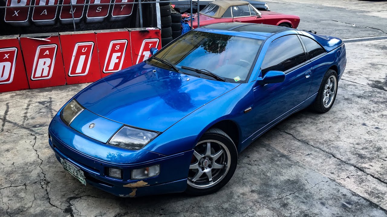 True dual catback exhaust system on a 1991 V6 Nissan 300ZX - YouTube