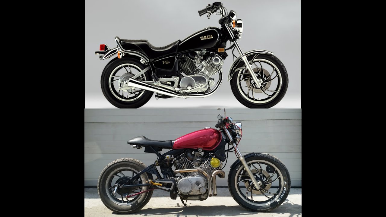 Yamaha xv750 Virago cafe racer build - YouTube