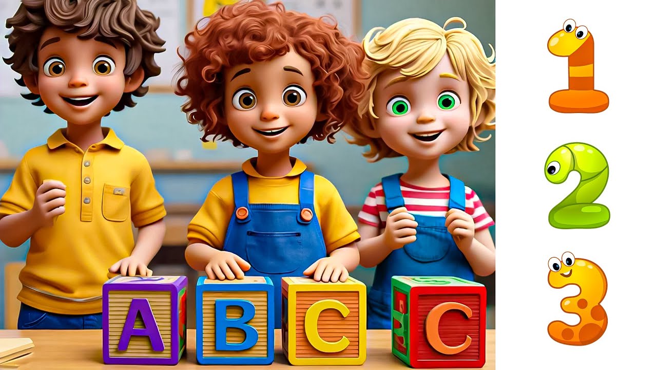 ABCD Alphabet & Counting Learn Letters & Count 1 100! Songs for Kids ...