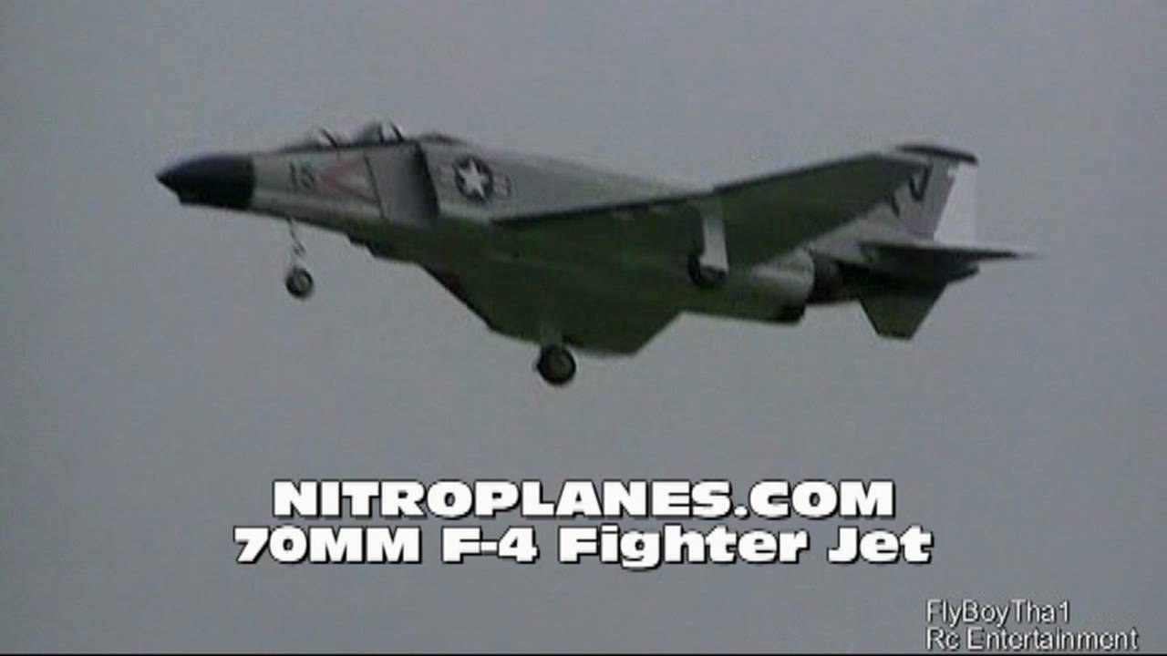 Nitro Planes F-4 70MM Fighter Jet - YouTube