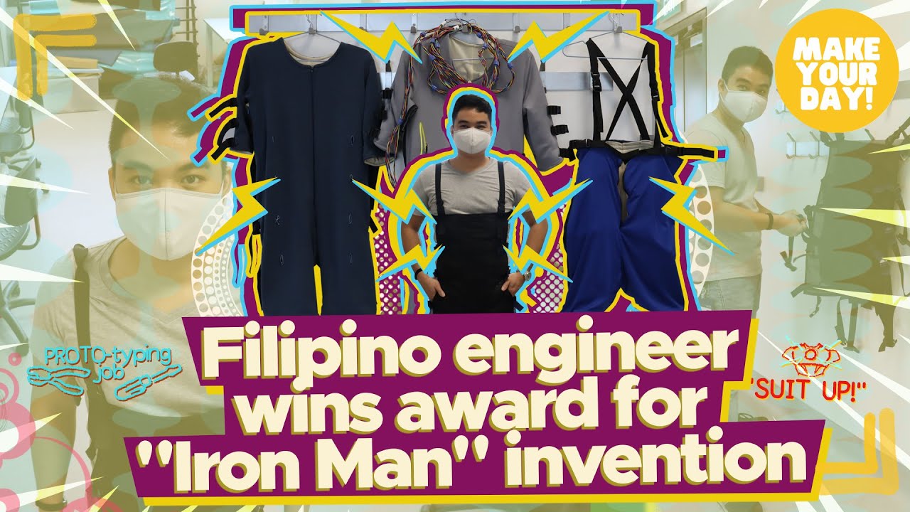 Filipino wins award for "Iron Man" invention | Make Your Day - YouTube