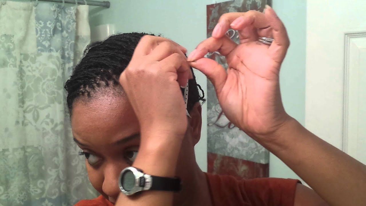 Micro Braidlocs #2- How to Interlock - YouTube