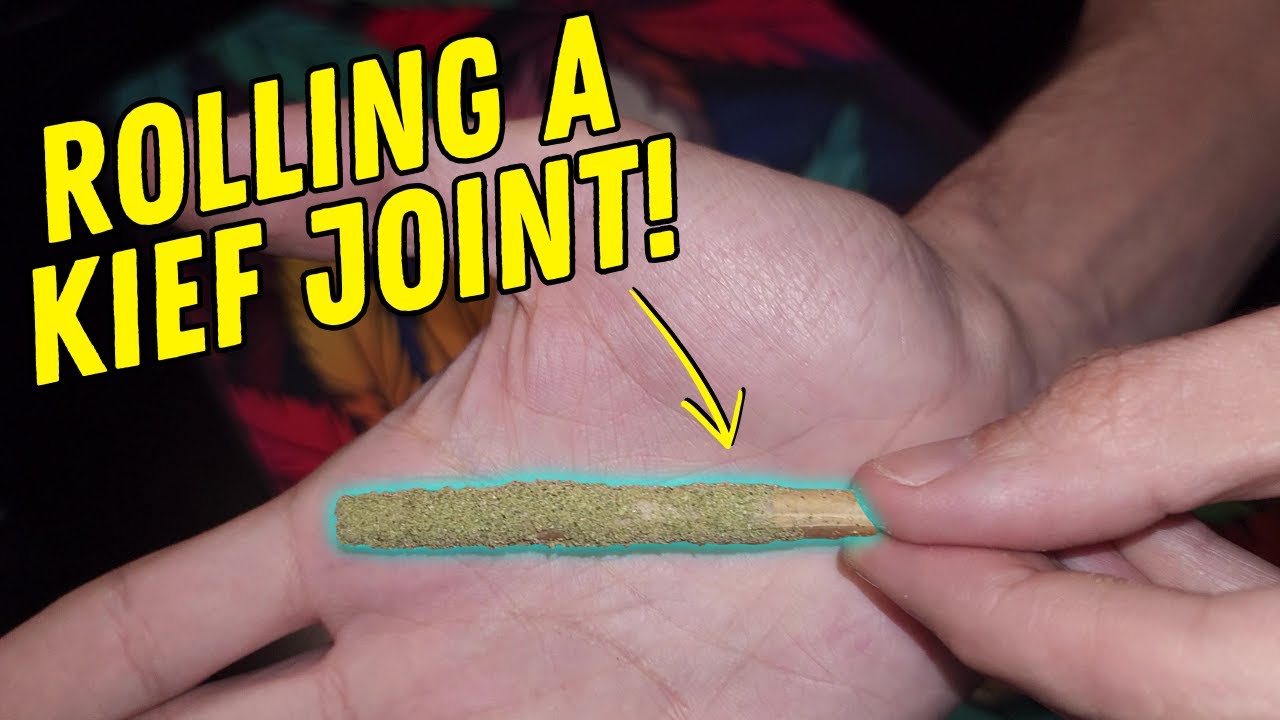 How To Roll A Kief Covered Joint!! - YouTube