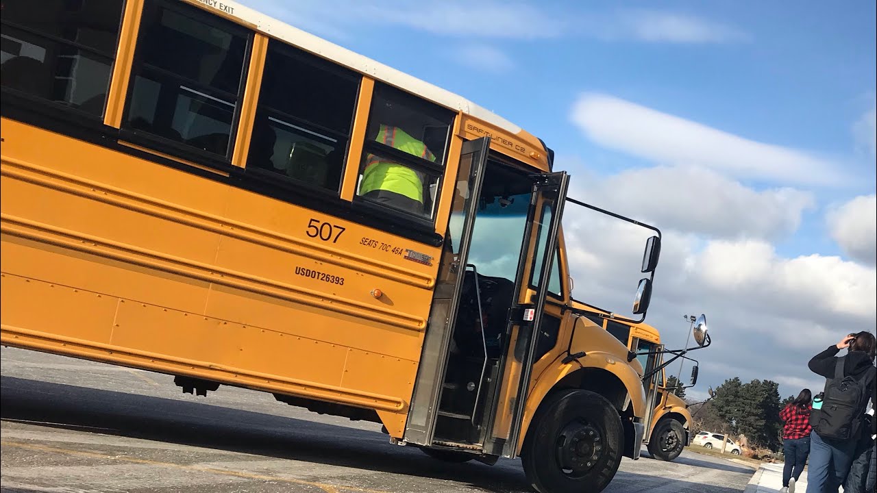 2010 Thomas C2 back seat ride bus 507 - YouTube