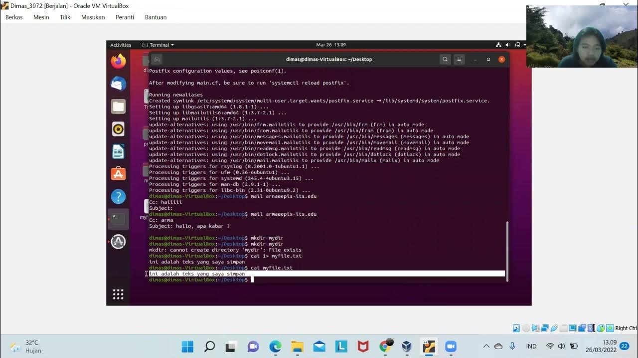 OPERASI INPUT DAN OUTPUT Linux | SISTEM OPERASI - YouTube