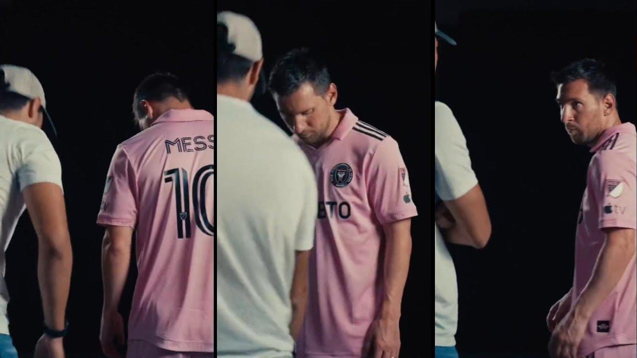 FOOTAGE Messi first interview at Inter Miami - YouTube