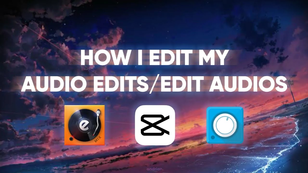 HOW TO MAKE AN AUDIO EDIT ON ANDROID/IOS | TUTORIAL - YouTube