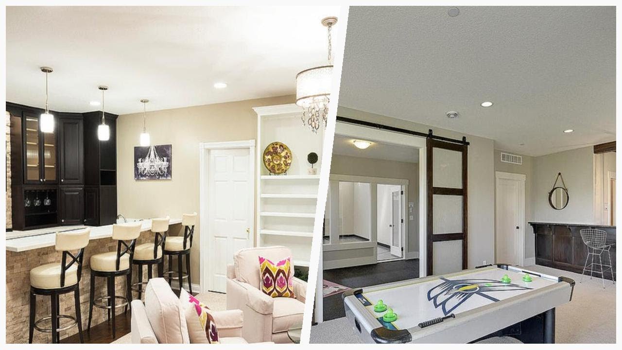 75 Transitional Basement Design Ideas You'll Love - YouTube