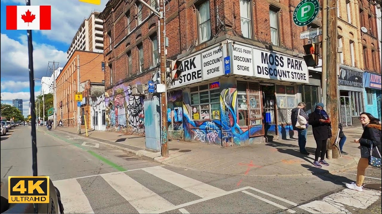 Driving Most DANGEROUS Neighbourhood Street in Toronto Canada ...