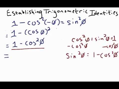Establishing Trigonometric Identities - YouTube