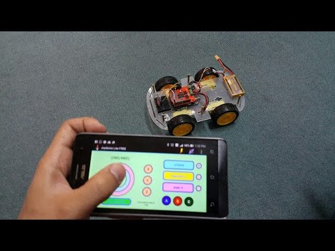 Building and Controlling 4WD Arduino Robot using Android Joystick App