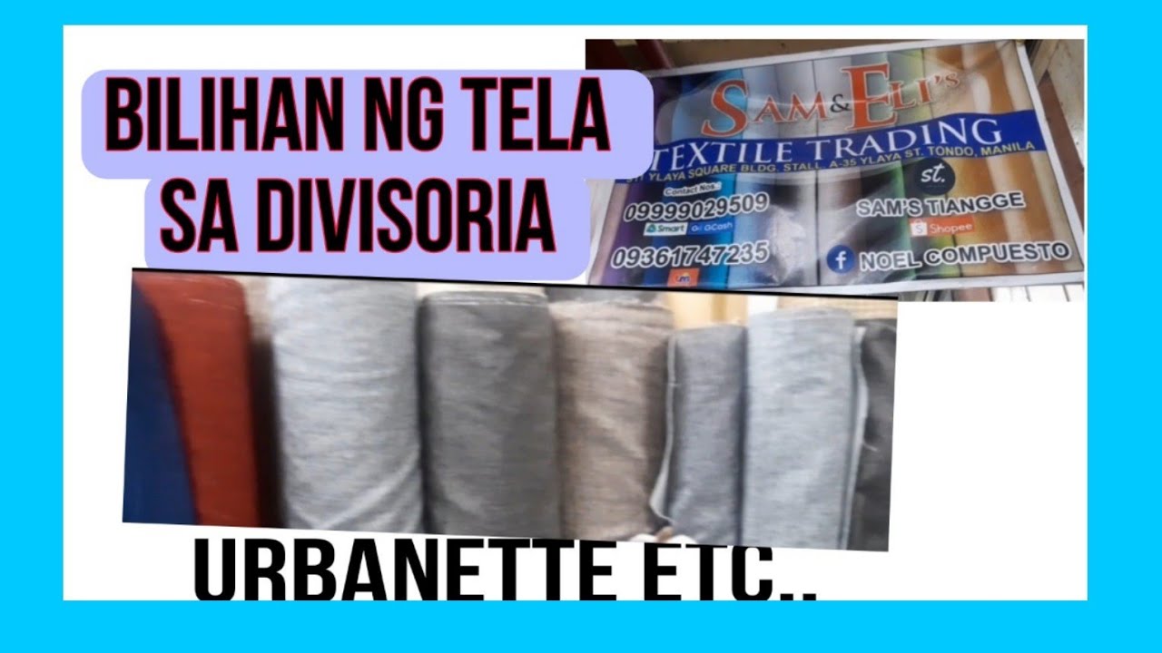Bilihan ng tela sa divisoria/price update 2023 (Urbanette at Sweed ...