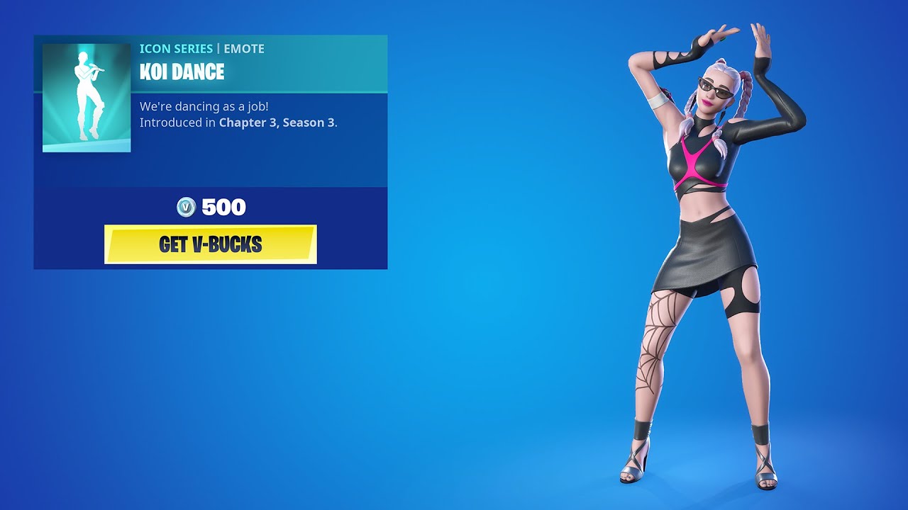 KOI DANCE Emote in Fortnite ITEMSHOP preview (Gen Hoshino Icon Dance ...