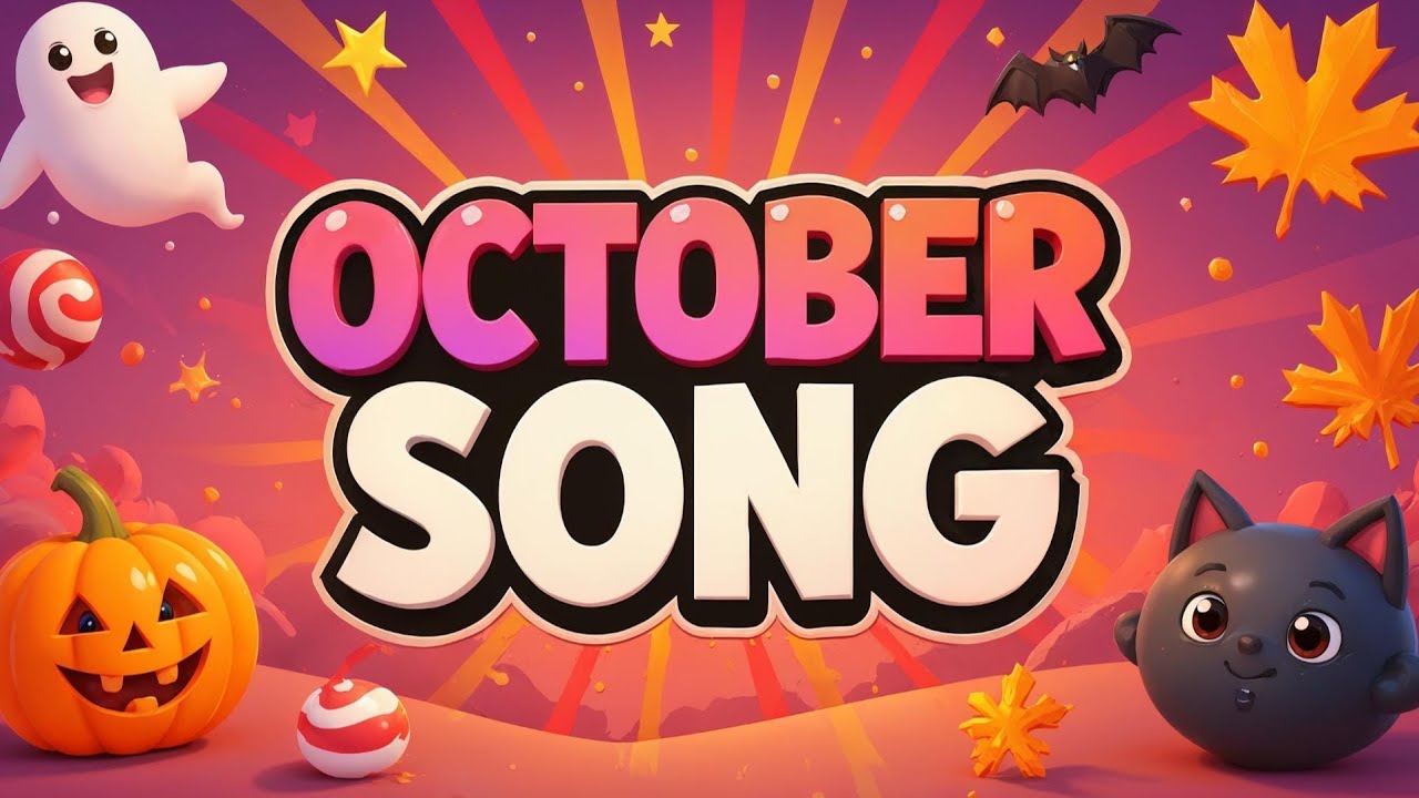 October Song | Months of the Year Song for Kids & Preschoolers | Fun ...