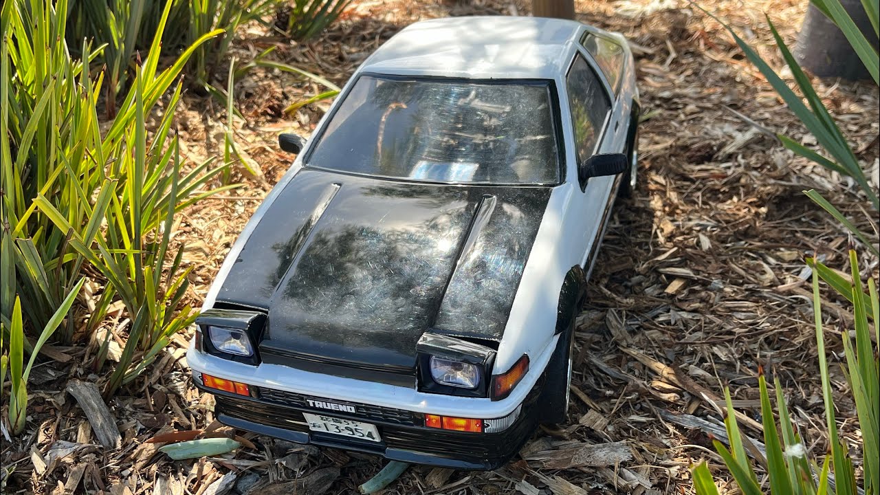 Rc Ae86 test run - YouTube