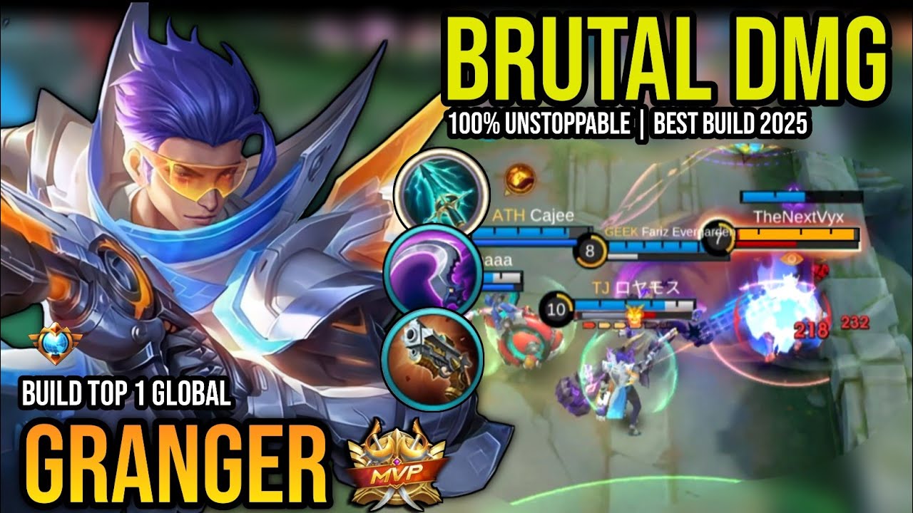 GRANGER BEST BUILD 2025 | BUILD TOP 1 GLOBAL GRANGER GAMEPLAY | MOBILE ...