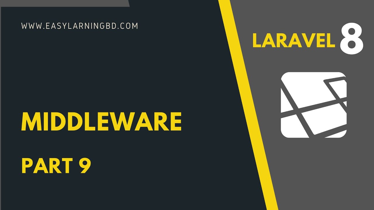 Laravel 8 Project Middleware Part 9 Youtube